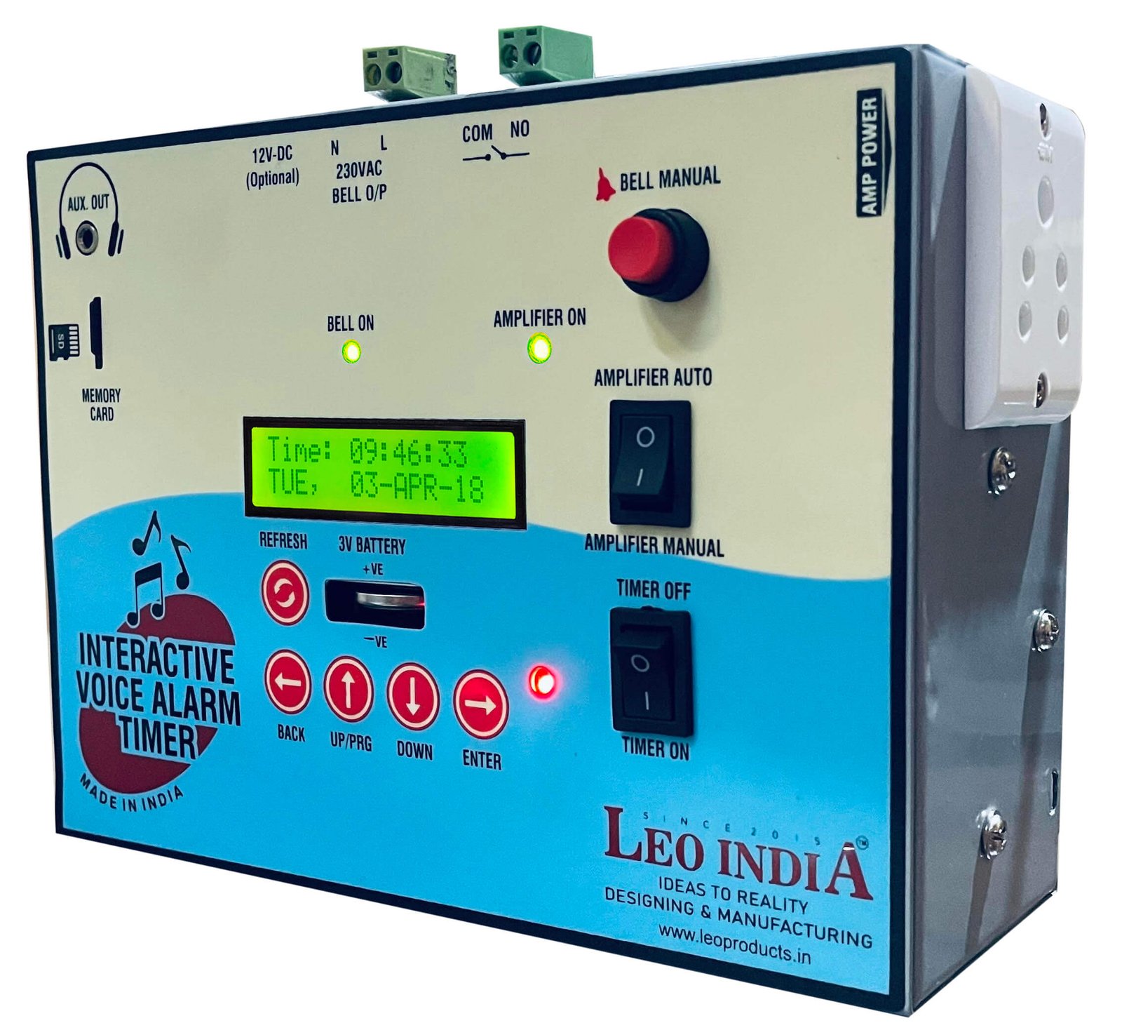 Automatic School Bell Timer With Voice Bell Message Announcement ...